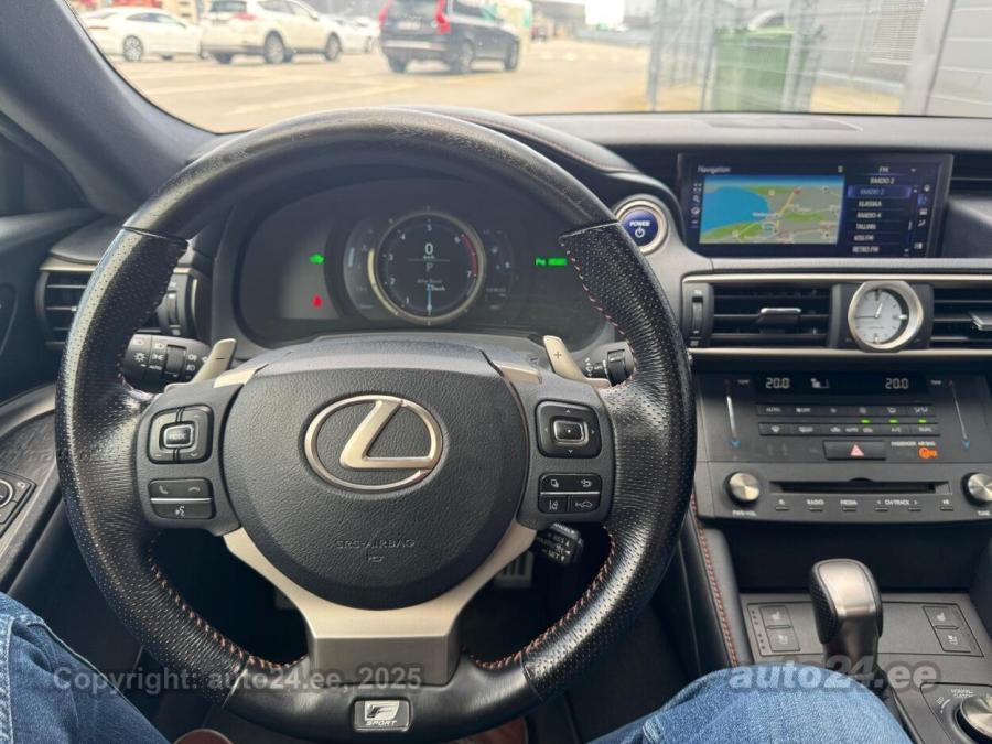 Black Lexus RC 300h 2018 in Tallinn, with an engine capacity of 2.50 L and mileage of 169 thousand km for 27900 €, photo 9 on AUTOMOTO.COM.LV