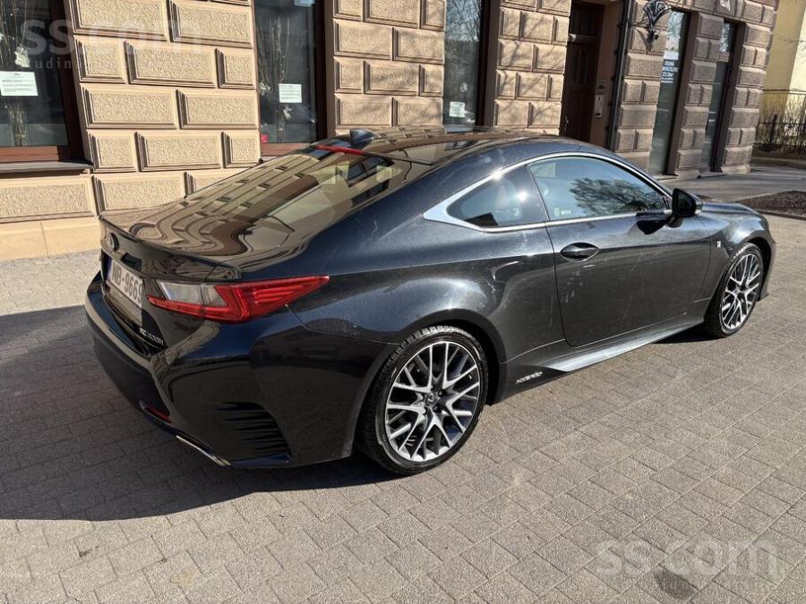 Black Lexus RC 2016 in Jurmala, with an engine capacity of 2.50 L and mileage of 0 thousand km for 27500 €, photo 4 on AUTOMOTO.COM.LV