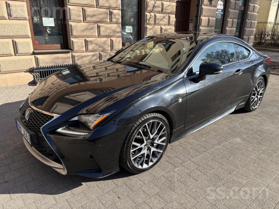 Black Lexus RC 2016 in Jurmala, with an engine capacity of 2.50 L and mileage of 0 thousand km for 27500 €, photo 5 on AUTOMOTO.COM.LV