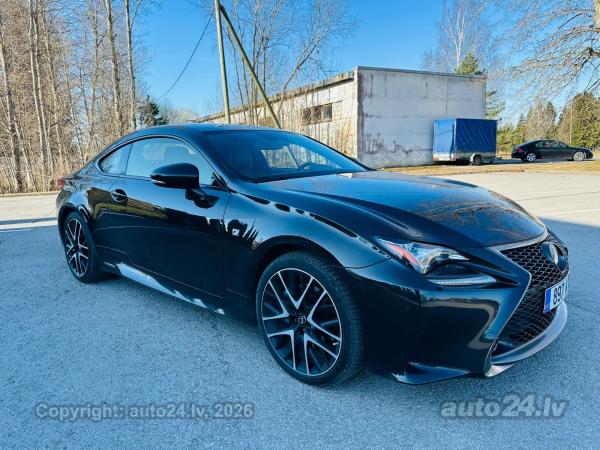 Black Lexus RC 2018 in Tallinn, with an engine capacity of 2.50 L and mileage of 186 thousand km for 24900 €, photo 2 on AUTOMOTO.COM.LV