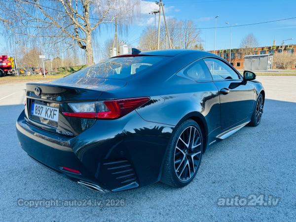 Black Lexus RC 2018 in Tallinn, with an engine capacity of 2.50 L and mileage of 186 thousand km for 24900 €, photo 4 on AUTOMOTO.COM.LV