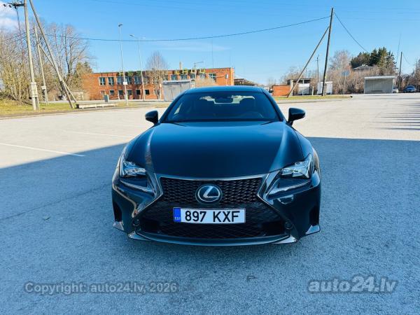 Black Lexus RC 2018 in Tallinn, with an engine capacity of 2.50 L and mileage of 186 thousand km for 24900 €, photo 8 on AUTOMOTO.COM.LV