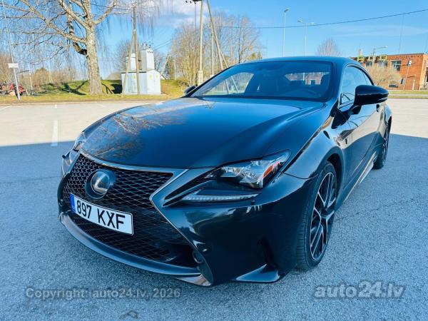 Black Lexus RC 2018 in Tallinn, with an engine capacity of 2.50 L and mileage of 186 thousand km for 24900 €, photo 10 on AUTOMOTO.COM.LV