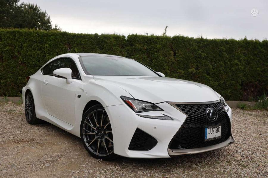 Белый Лексус RC-F 2015 в Алитус, объемом двигателя 5.00 л и пробегом 44 тыс. км за 35800 €, фото 3 на AUTOMOTO.COM.LV
