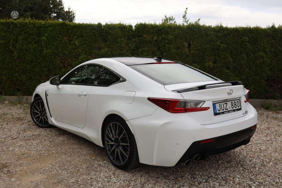 Белый Лексус RC-F 2015 в Алитус, объемом двигателя 5.00 л и пробегом 44 тыс. км за 35800 €, фото 4 на AUTOMOTO.COM.LV