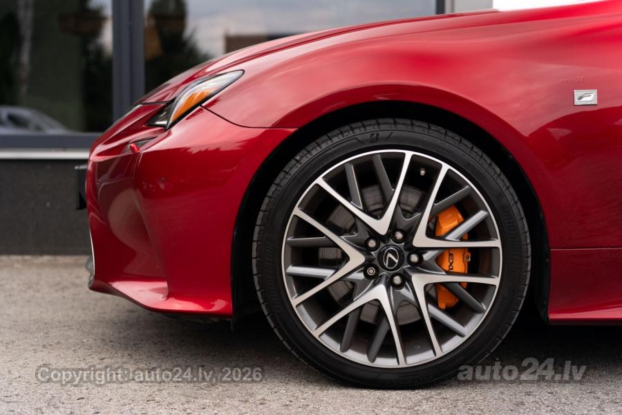 Red Lexus RC 2016 in Tallinn, with an engine capacity of 2.00 L and mileage of 205 thousand km for 21900 €, photo 6 on AUTOMOTO.COM.LV