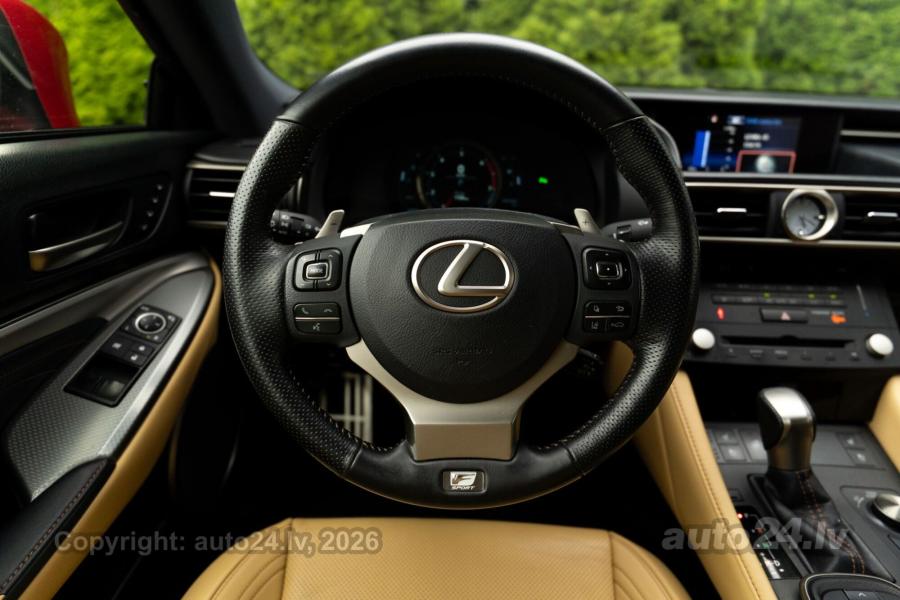 Red Lexus RC 2016 in Tallinn, with an engine capacity of 2.00 L and mileage of 205 thousand km for 21900 €, photo 9 on AUTOMOTO.COM.LV