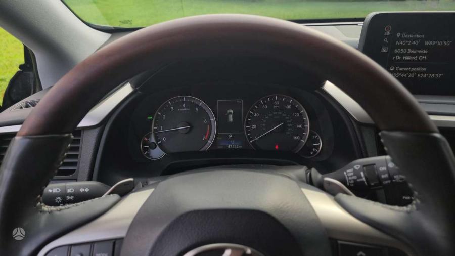 Black Lexus rx-350 2022 in Panevezys, with an engine capacity of 0.00 L and mileage of 47 thousand km for 38900 €, photo 18 on AUTOMOTO.COM.LV