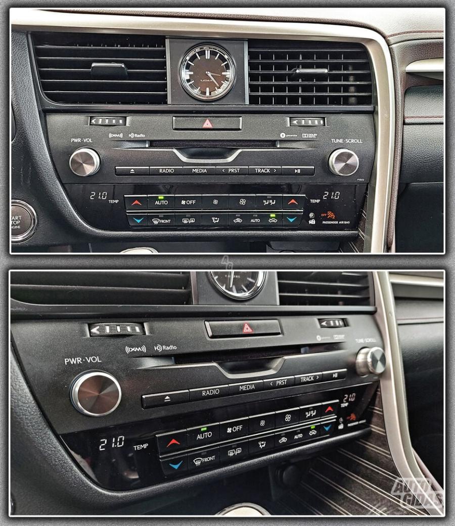 Lexus rx-350 2017 in Vilnius, with an engine capacity of 3.50 L and mileage of 77 thousand km for 25700 €, photo 28 on AUTOMOTO.COM.LV