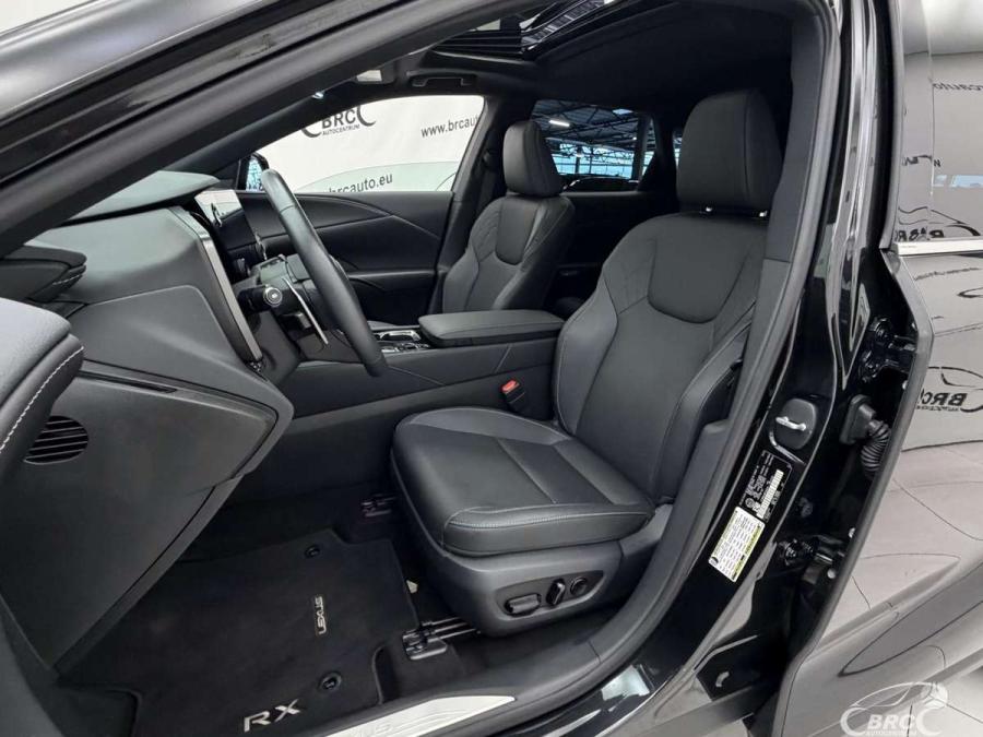 Black Lexus RX 350h 2024 in Vilnius, with an engine capacity of 2.49 L and mileage of 24 thousand km for 51900 €, photo 26 on AUTOMOTO.COM.LV