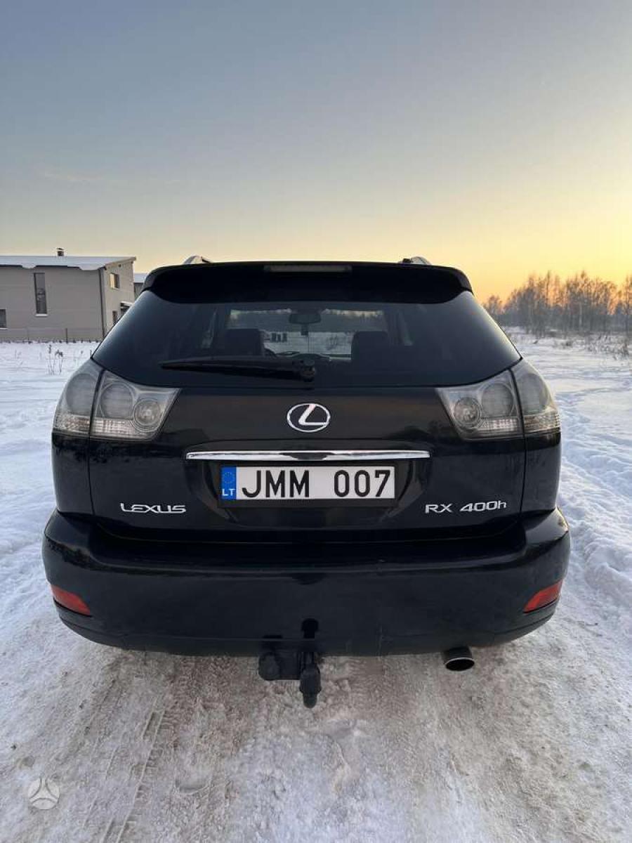 Black Lexus RX 400h 2006 in Vilnius, with an engine capacity of 3.30 L and mileage of 316 thousand km for 5000 €, photo 6 on AUTOMOTO.COM.LV
