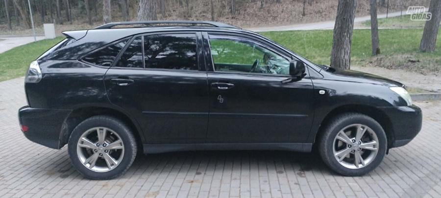 Black Lexus RX 400h 2006 in Vilnius, with an engine capacity of 3.30 L and mileage of 290 thousand km for 5300 €, photo 6 on AUTOMOTO.COM.LV