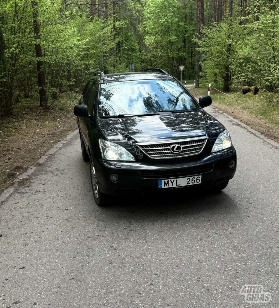 Melns Lexus RX 400h 2006 Kauņa, ar dzinēja tilpumu 3.30 L un nobraukumu 500 tūkst. km par 5999 €, foto 1 vietnē AUTOMOTO.COM.LV