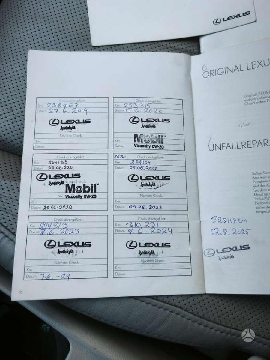 Melns Lexus RX 400h 2007 Šauļi, ar dzinēja tilpumu 3.30 L un nobraukumu 336 tūkst. km par 5200 €, foto 29 vietnē AUTOMOTO.COM.LV