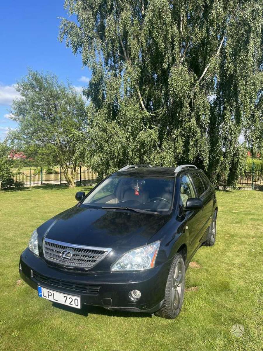 Black Lexus RX 400h 2007 in Vilnius, with an engine capacity of 3.31 L and mileage of 300 thousand km for 2900 €, photo 12 on AUTOMOTO.COM.LV