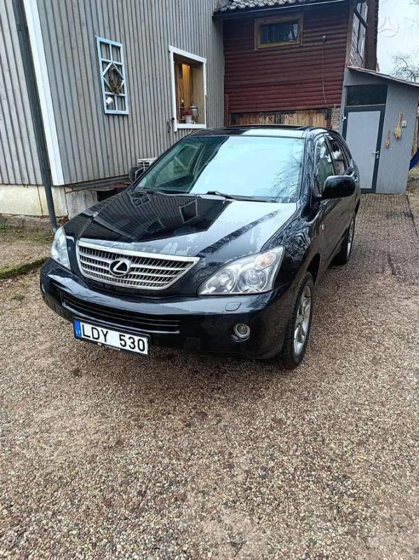 Melns Lexus RX 400h 2008 Viļņa, ar dzinēja tilpumu 3.30 L un nobraukumu 280 tūkst. km par 4200 €, foto 1 vietnē AUTOMOTO.COM.LV
