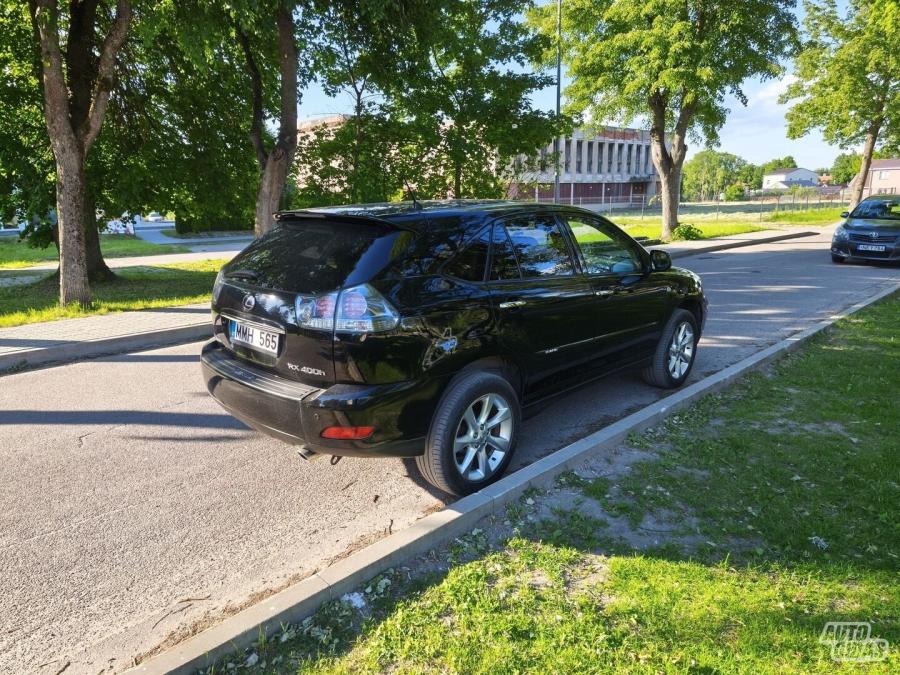 Black Lexus RX 400h 2008 in Vilnius, with an engine capacity of 3.30 L and mileage of 270 thousand km for 7400 €, photo 3 on AUTOMOTO.COM.LV