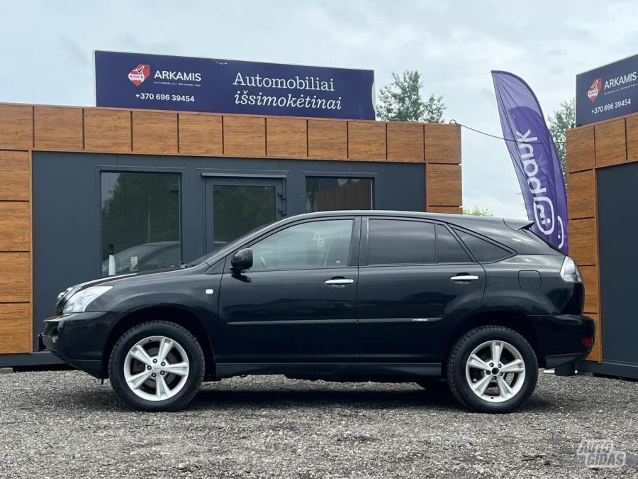 Black Lexus RX 400h 2008 in Kaunas, with an engine capacity of 3.30 L and mileage of 330 thousand km for 4699 €, photo 5 on AUTOMOTO.COM.LV
