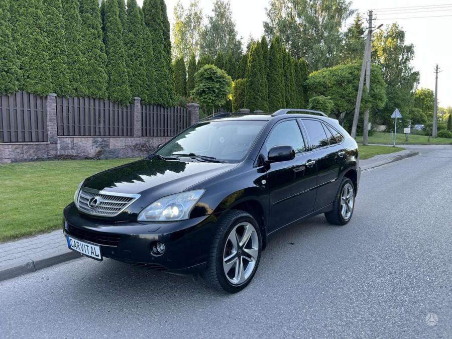 Black Lexus RX 400h 2008 in Vilnius, with an engine capacity of 3.30 L and mileage of 308 thousand km for 4499 €, photo 1 on AUTOMOTO.COM.LV