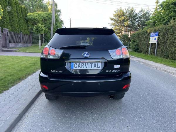 Black Lexus RX 400h 2008 in Vilnius, with an engine capacity of 3.30 L and mileage of 308 thousand km for 4499 €, photo 4 on AUTOMOTO.COM.LV