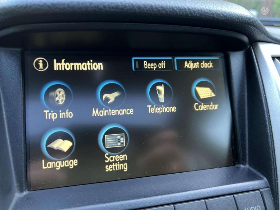 Black Lexus RX 400h 2008 in Vilnius, with an engine capacity of 3.30 L and mileage of 308 thousand km for 4499 €, photo 27 on AUTOMOTO.COM.LV