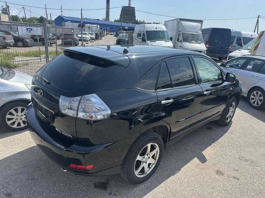 Black Lexus RX 400h 2008 in Kaunas, with an engine capacity of 3.30 L and mileage of 286 thousand km for 4450 €, photo 6 on AUTOMOTO.COM.LV