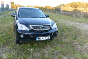 Melns Lexus RX 400h 2008 Viļņa, ar dzinēja tilpumu 3.30 L un nobraukumu 268 tūkst. km par 6400 €, foto  vietnē AUTOMOTO.COM.LV