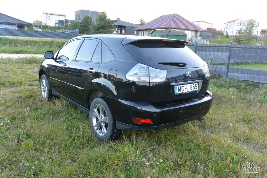 Melns Lexus RX 400h 2008 Viļņa, ar dzinēja tilpumu 3.30 L un nobraukumu 268 tūkst. km par 6400 €, foto 5 vietnē AUTOMOTO.COM.LV