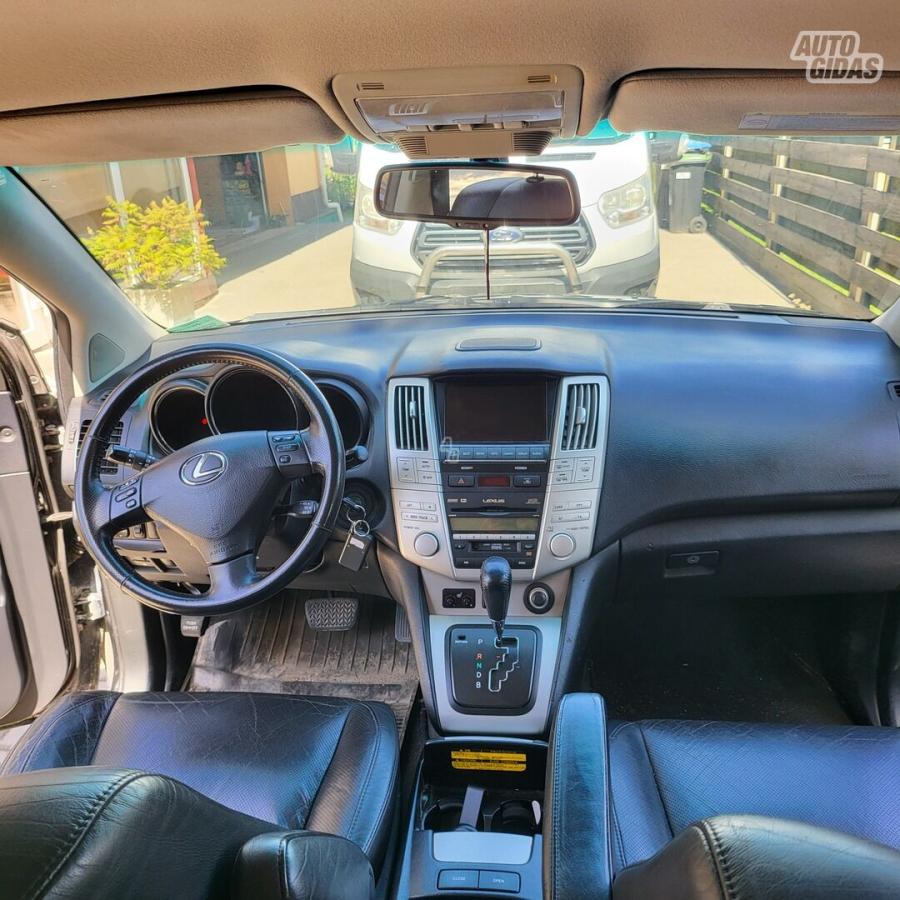 Black Lexus RX 400h 2009 in Trakai, with an engine capacity of 3.30 L and mileage of 343 thousand km for 7200 €, photo 8 on AUTOMOTO.COM.LV