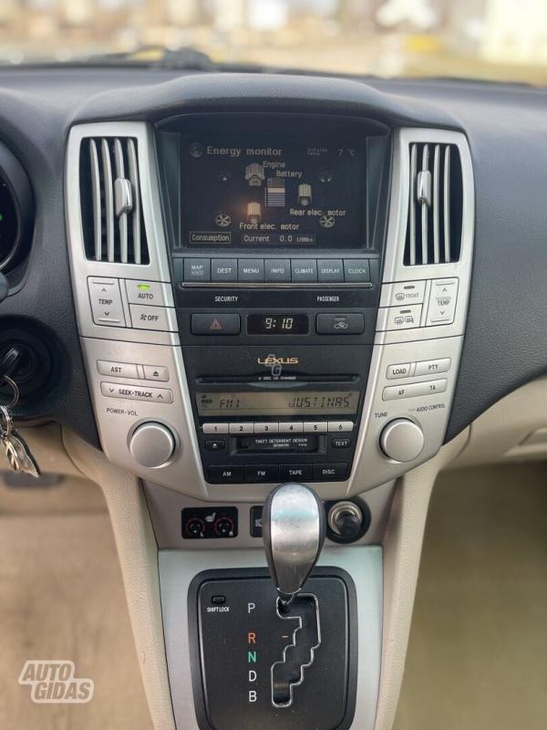 Zils Lexus RX 400h 2006 Šauļi, ar dzinēja tilpumu 3.30 L un nobraukumu 238 tūkst. km par 6500 €, foto 9 vietnē AUTOMOTO.COM.LV