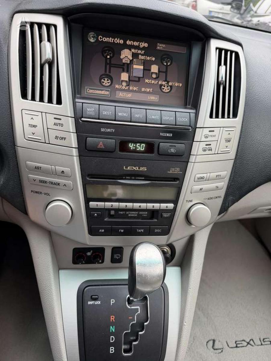 Blue Lexus RX 400h 2006 in Siauliai, with an engine capacity of 3.50 L and mileage of 290 thousand km for 6200 €, photo 11 on AUTOMOTO.COM.LV