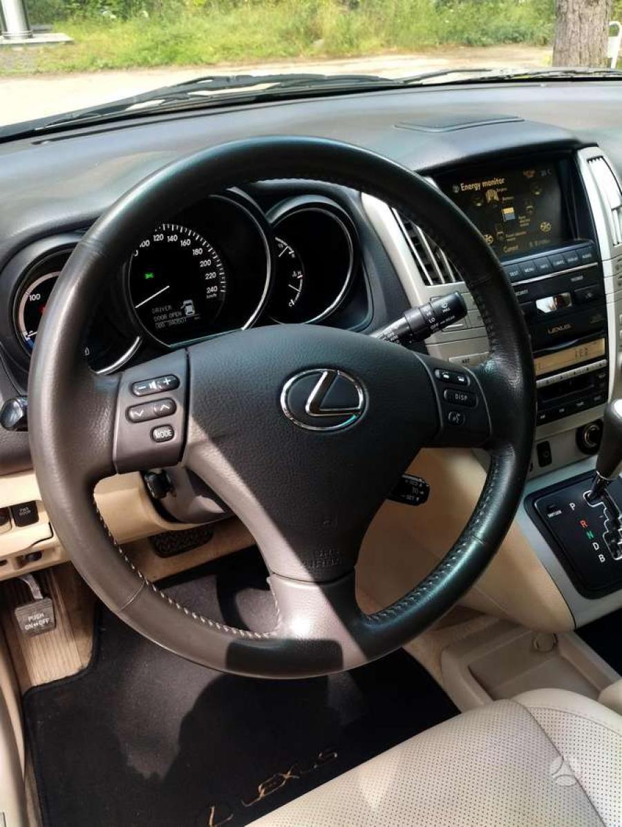 Zils Lexus RX 400h 2007 Viļņa, ar dzinēja tilpumu 3.31 L un nobraukumu 340 tūkst. km par 5900 €, foto 16 vietnē AUTOMOTO.COM.LV