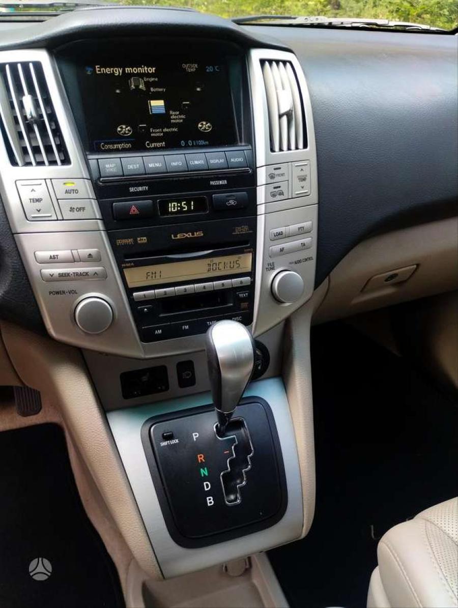 Zils Lexus RX 400h 2007 Viļņa, ar dzinēja tilpumu 3.31 L un nobraukumu 340 tūkst. km par 5900 €, foto 29 vietnē AUTOMOTO.COM.LV