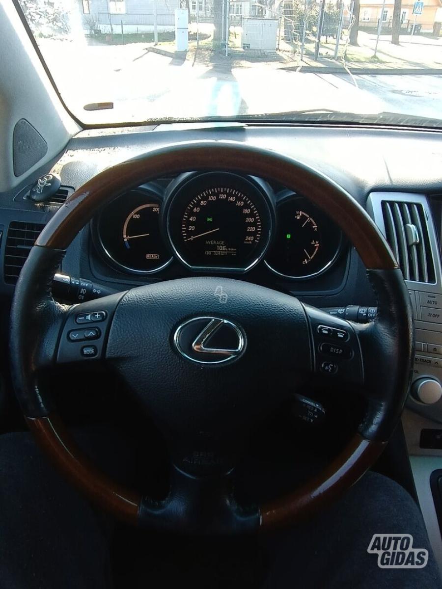 Grey Lexus RX 400h 2005 in Vilnius, with an engine capacity of 3.30 L and mileage of 322 thousand km for 7000 €, photo 13 on AUTOMOTO.COM.LV