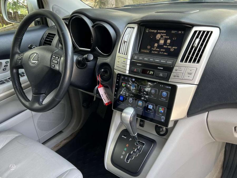 Pelēks Lexus RX 400h 2006 Viļņa, ar dzinēja tilpumu 3.30 L un nobraukumu 368 tūkst. km par 4500 €, foto 18 vietnē AUTOMOTO.COM.LV