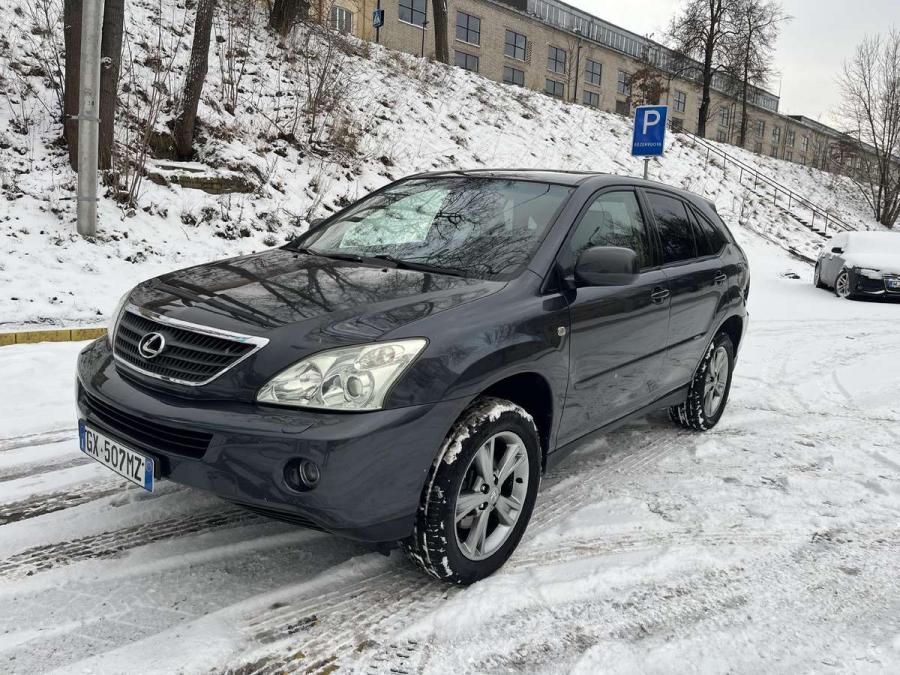 Grey Lexus RX 400h 2007 in Vilnius, with an engine capacity of 3.30 L and mileage of 262 thousand km for 6000 €, photo 3 on AUTOMOTO.COM.LV