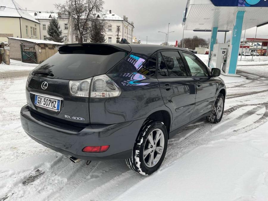 Grey Lexus RX 400h 2007 in Vilnius, with an engine capacity of 3.30 L and mileage of 262 thousand km for 6000 €, photo 5 on AUTOMOTO.COM.LV