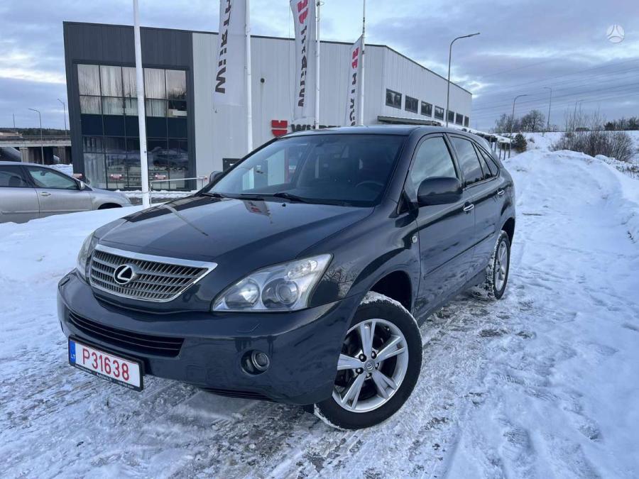 Grey Lexus RX 400h 2007 in Vilnius, with an engine capacity of 3.31 L and mileage of 338 thousand km for 6950 €, photo 1 on AUTOMOTO.COM.LV