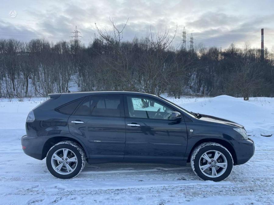 Grey Lexus RX 400h 2007 in Vilnius, with an engine capacity of 3.31 L and mileage of 338 thousand km for 6950 €, photo 4 on AUTOMOTO.COM.LV