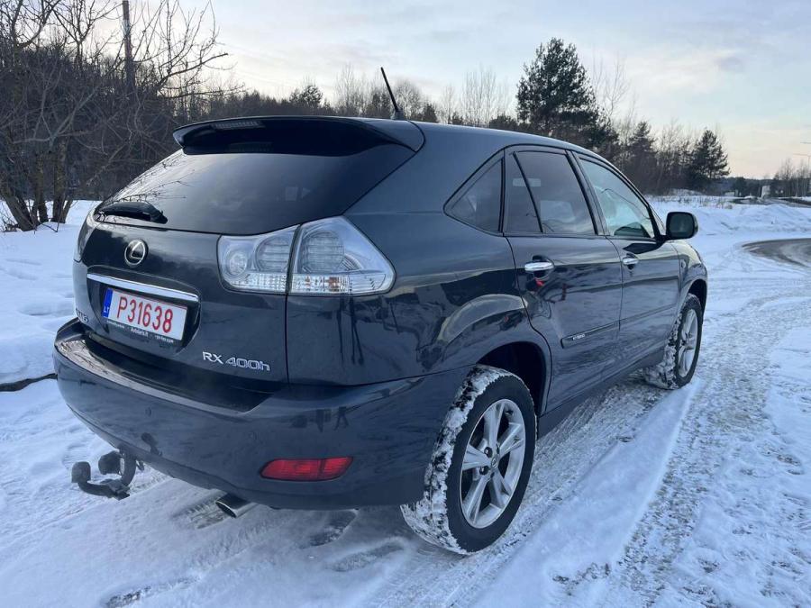 Grey Lexus RX 400h 2007 in Vilnius, with an engine capacity of 3.31 L and mileage of 338 thousand km for 6950 €, photo 5 on AUTOMOTO.COM.LV