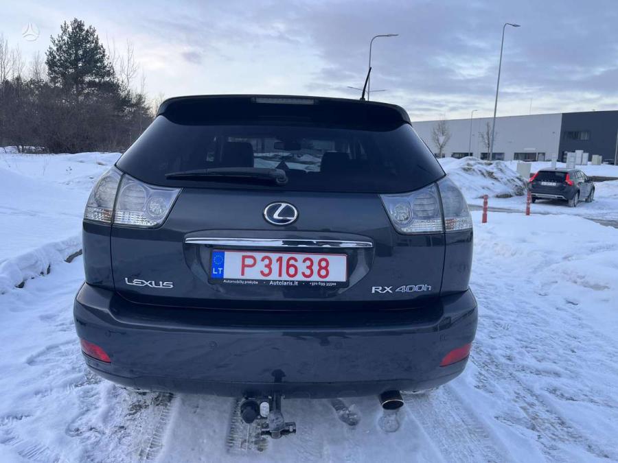 Grey Lexus RX 400h 2007 in Vilnius, with an engine capacity of 3.31 L and mileage of 338 thousand km for 6950 €, photo 6 on AUTOMOTO.COM.LV