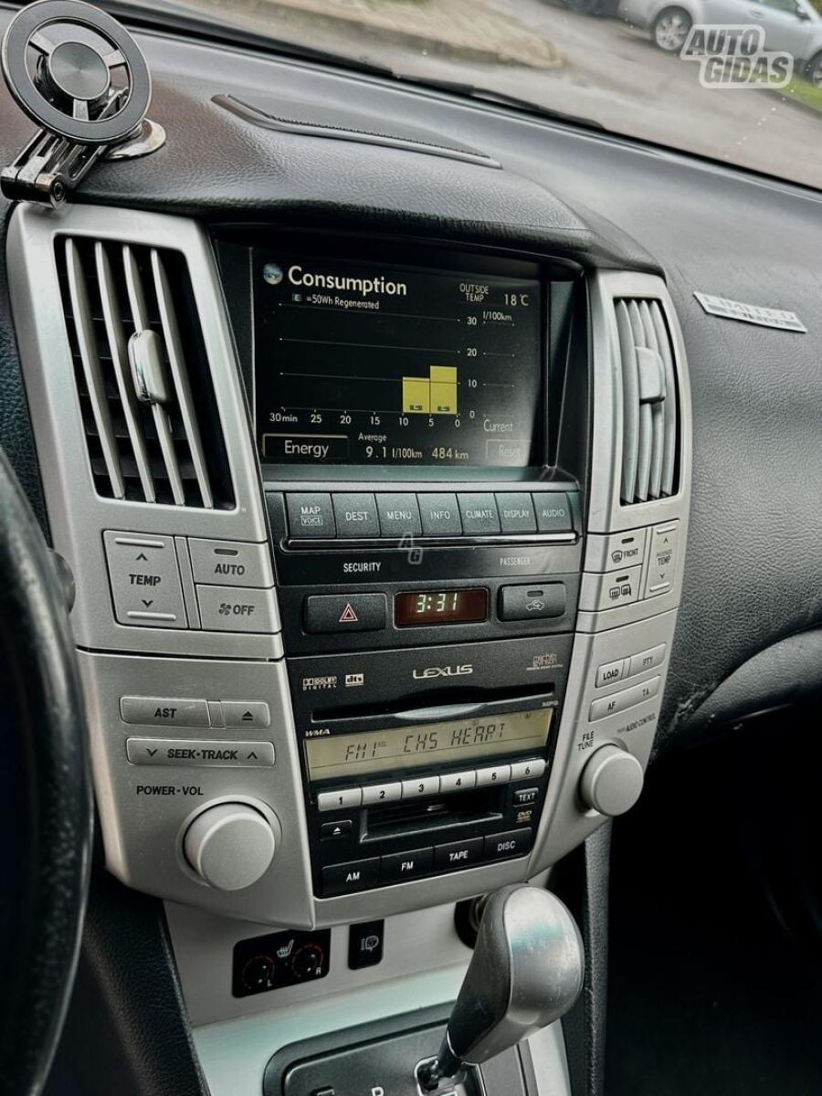 Pelēks Lexus RX 400h 2007 Viļņa, ar dzinēja tilpumu 3.50 L un nobraukumu 260 tūkst. km par 5500 €, foto 34 vietnē AUTOMOTO.COM.LV