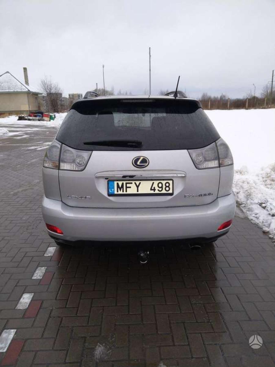 Pelēks Lexus RX 400h 2008 Viļņa, ar dzinēja tilpumu 3.31 L un nobraukumu 212 tūkst. km par 4950 €, foto 4 vietnē AUTOMOTO.COM.LV