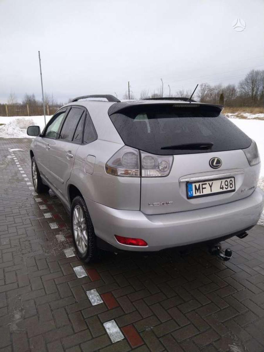 Pelēks Lexus RX 400h 2008 Viļņa, ar dzinēja tilpumu 3.31 L un nobraukumu 212 tūkst. km par 4950 €, foto 5 vietnē AUTOMOTO.COM.LV