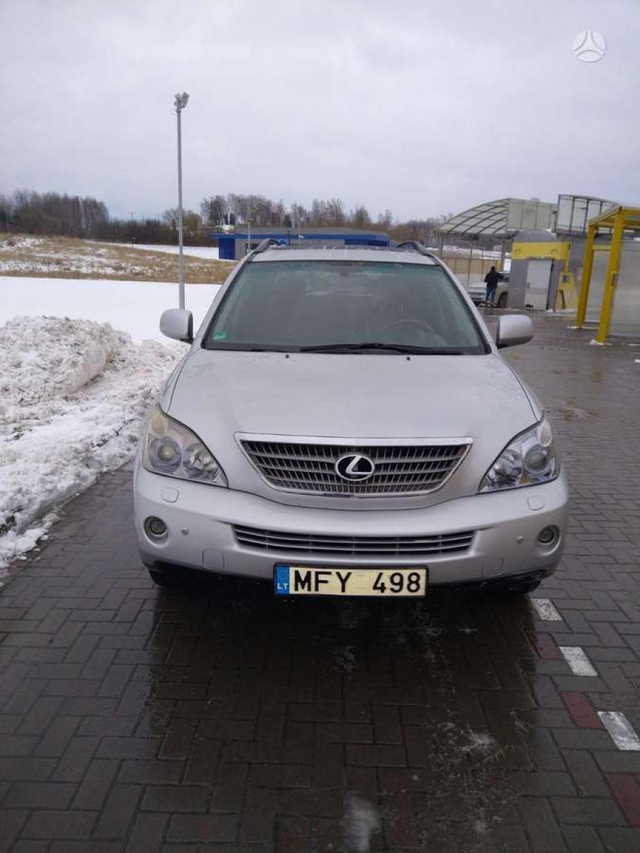 Pelēks Lexus RX 400h 2008 Viļņa, ar dzinēja tilpumu 3.31 L un nobraukumu 212 tūkst. km par 4950 €, foto 6 vietnē AUTOMOTO.COM.LV