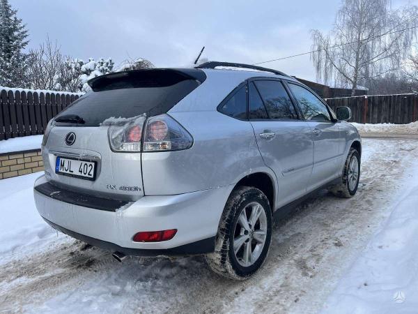 Grey Lexus RX 400h 2008 in Vilnius, with an engine capacity of 3.30 L and mileage of 260 thousand km for 6650 €, photo 3 on AUTOMOTO.COM.LV