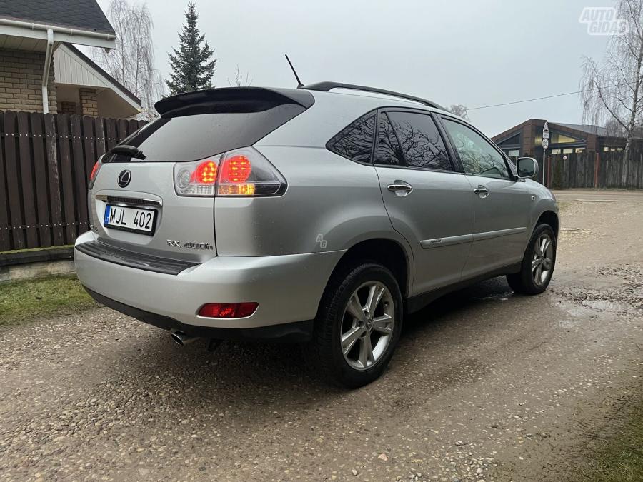 Grey Lexus RX 400h 2008 in Vilnius, with an engine capacity of 3.50 L and mileage of 262 thousand km for 6350 €, photo 4 on AUTOMOTO.COM.LV
