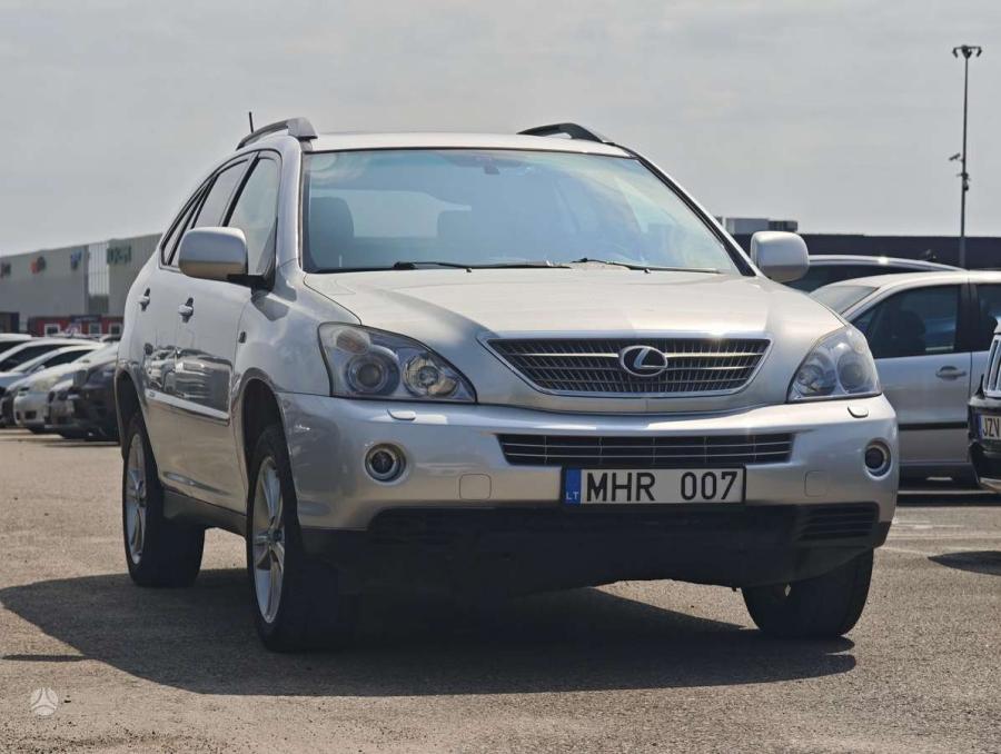 Grey Lexus RX 400h 2008 in Vilnius, with an engine capacity of 3.31 L and mileage of 355 thousand km for 7200 €, photo 6 on AUTOMOTO.COM.LV