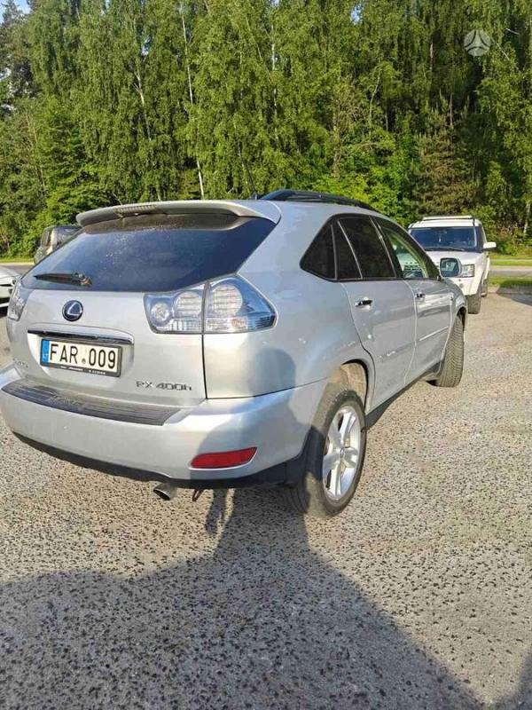 Pelēks Lexus RX 400h 2008 Viļņa, ar dzinēja tilpumu 3.31 L un nobraukumu 280 tūkst. km par 4500 €, foto 4 vietnē AUTOMOTO.COM.LV