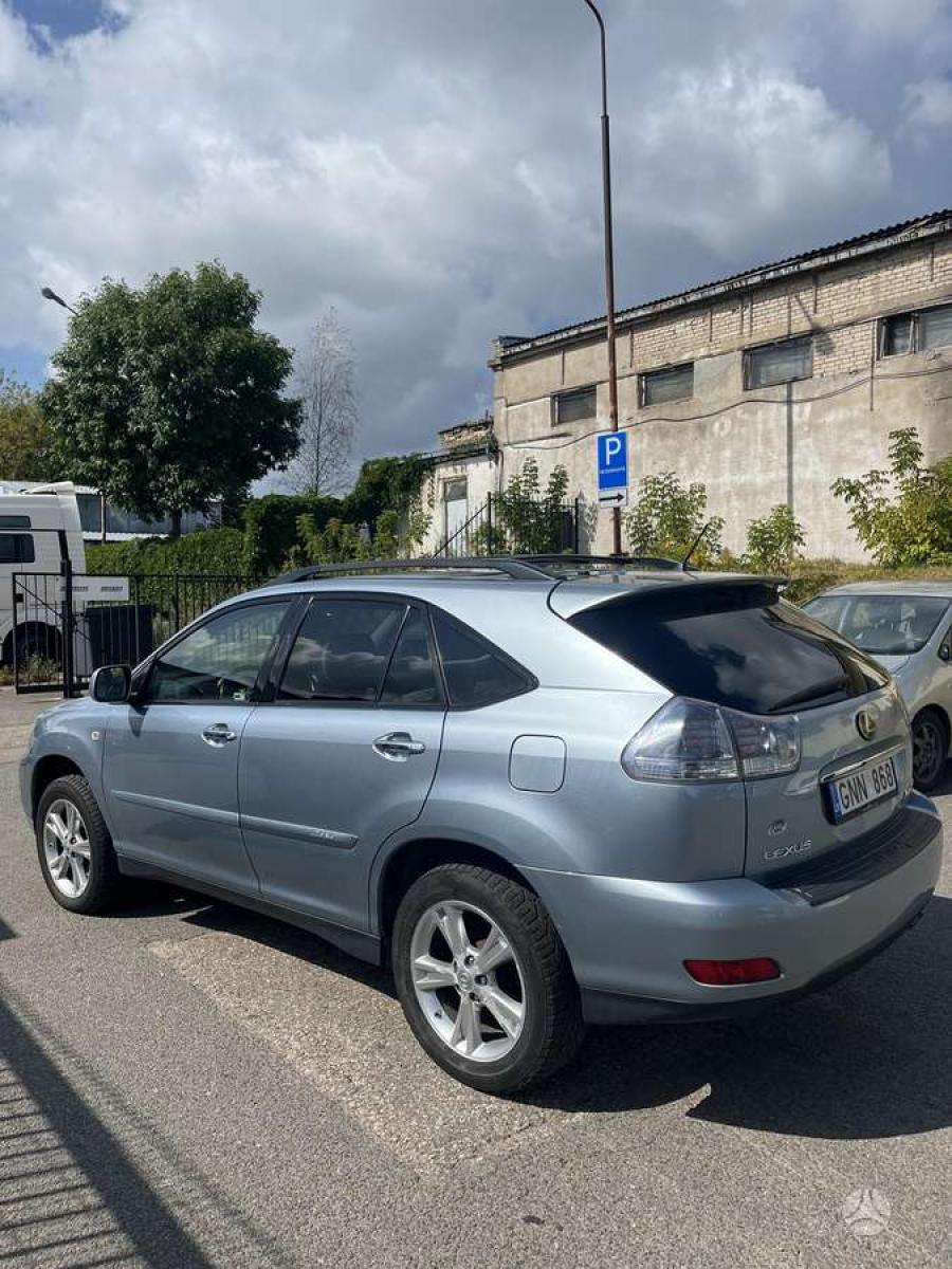Grey Lexus RX 400h 2008 in Vilnius, with an engine capacity of 3.30 L and mileage of 240 thousand km for 5600 €, photo 3 on AUTOMOTO.COM.LV